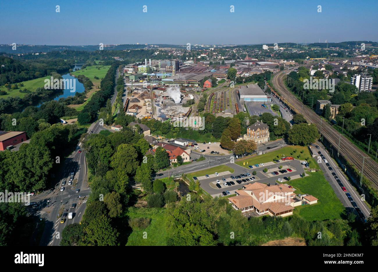 Witten, North Rhine-Westphalia, Germany - City overview Witten, left ...