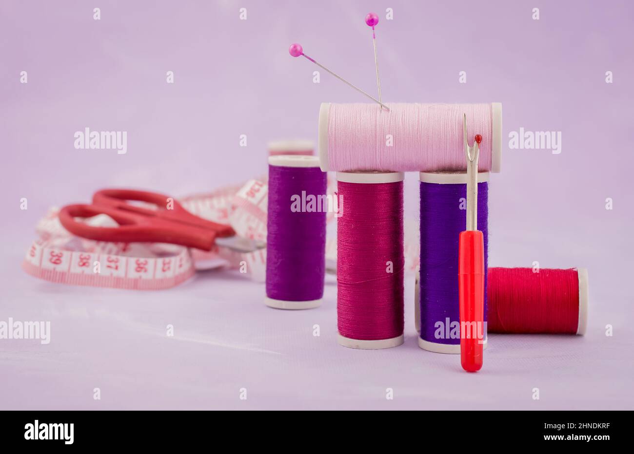 colourful threads background Stock Photo - Alamy