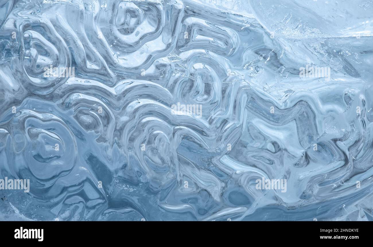 Textured ice blue frozen rink winter background Stock Photo - Alamy
