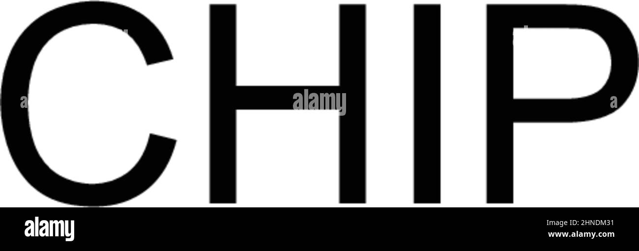 Chip Simple vector icon. Illustration symbol design template for web ...