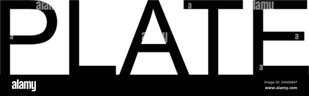 Plate Simple vector icon. Illustration symbol design template for web ...