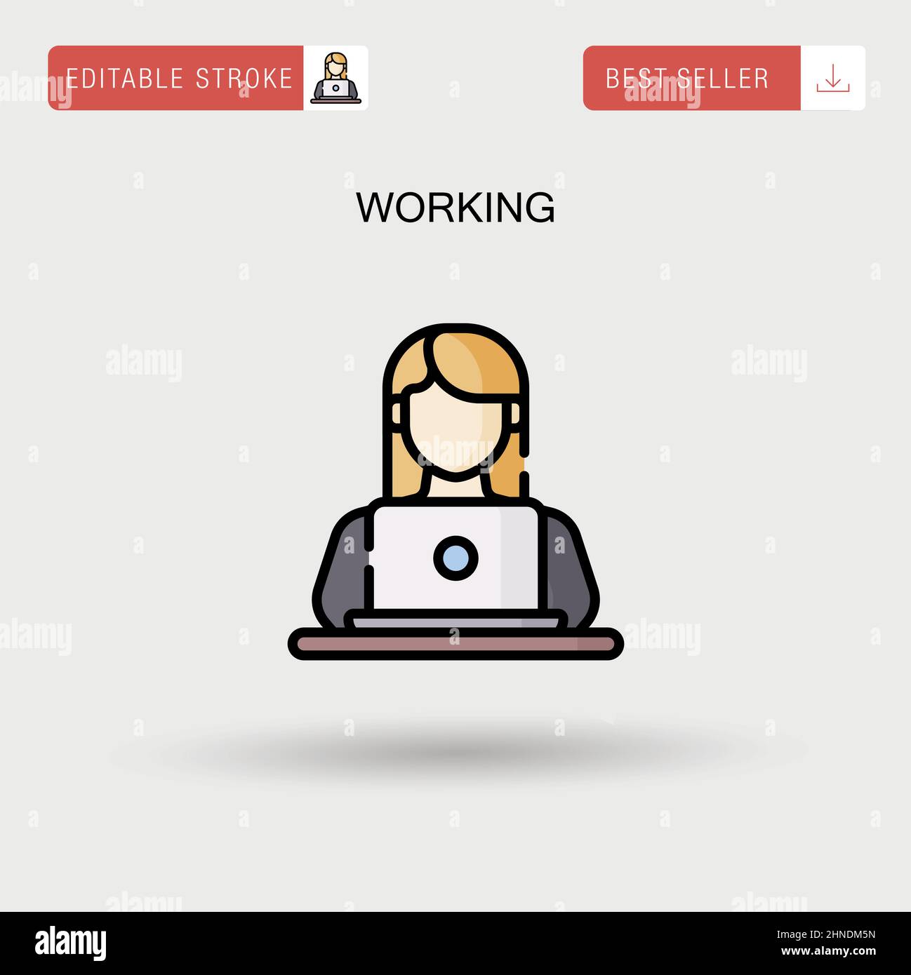 Working Simple vector icon Stock Vector Image & Art - Alamy