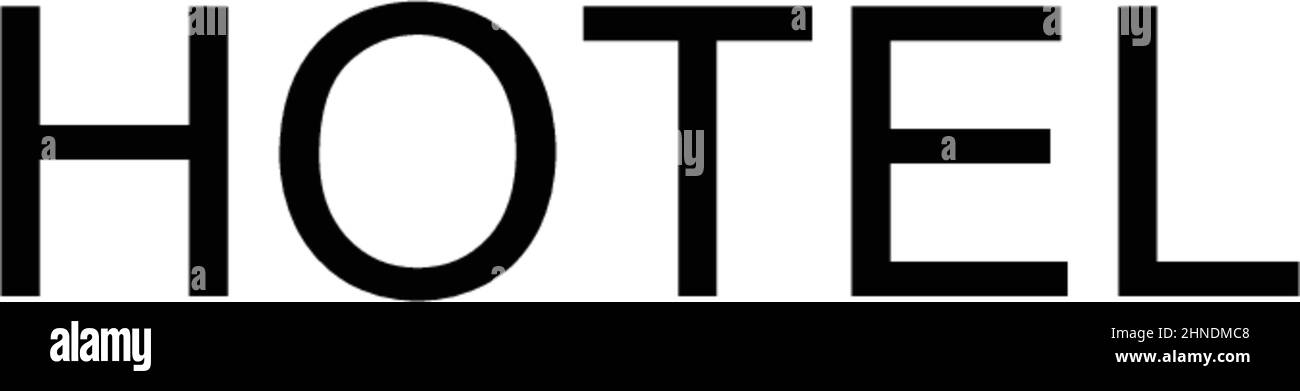 Hotel Simple vector icon. Illustration symbol design template for web ...