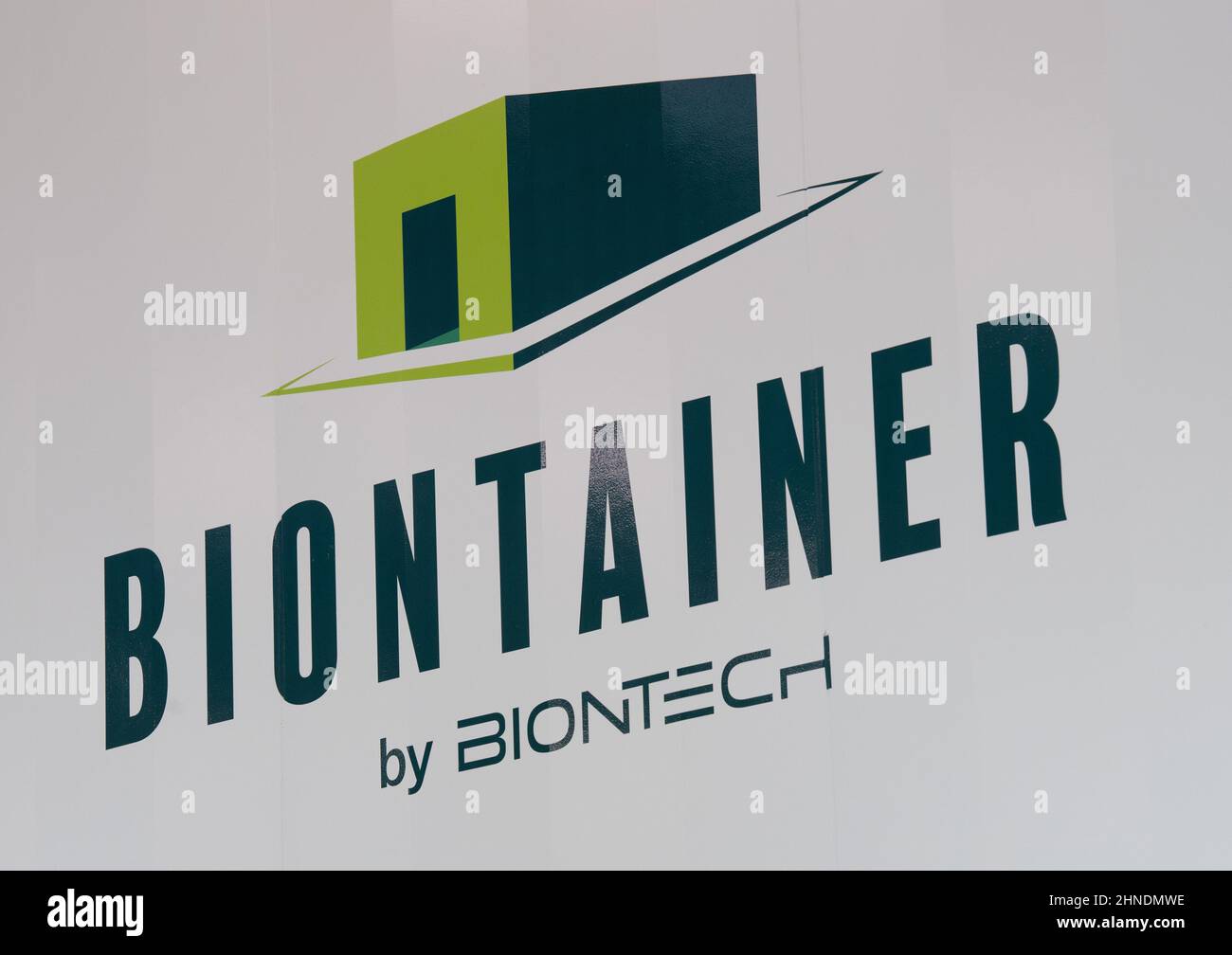 11 February 2022, Hessen, Marburg: A "Biontainer" made up of several ...