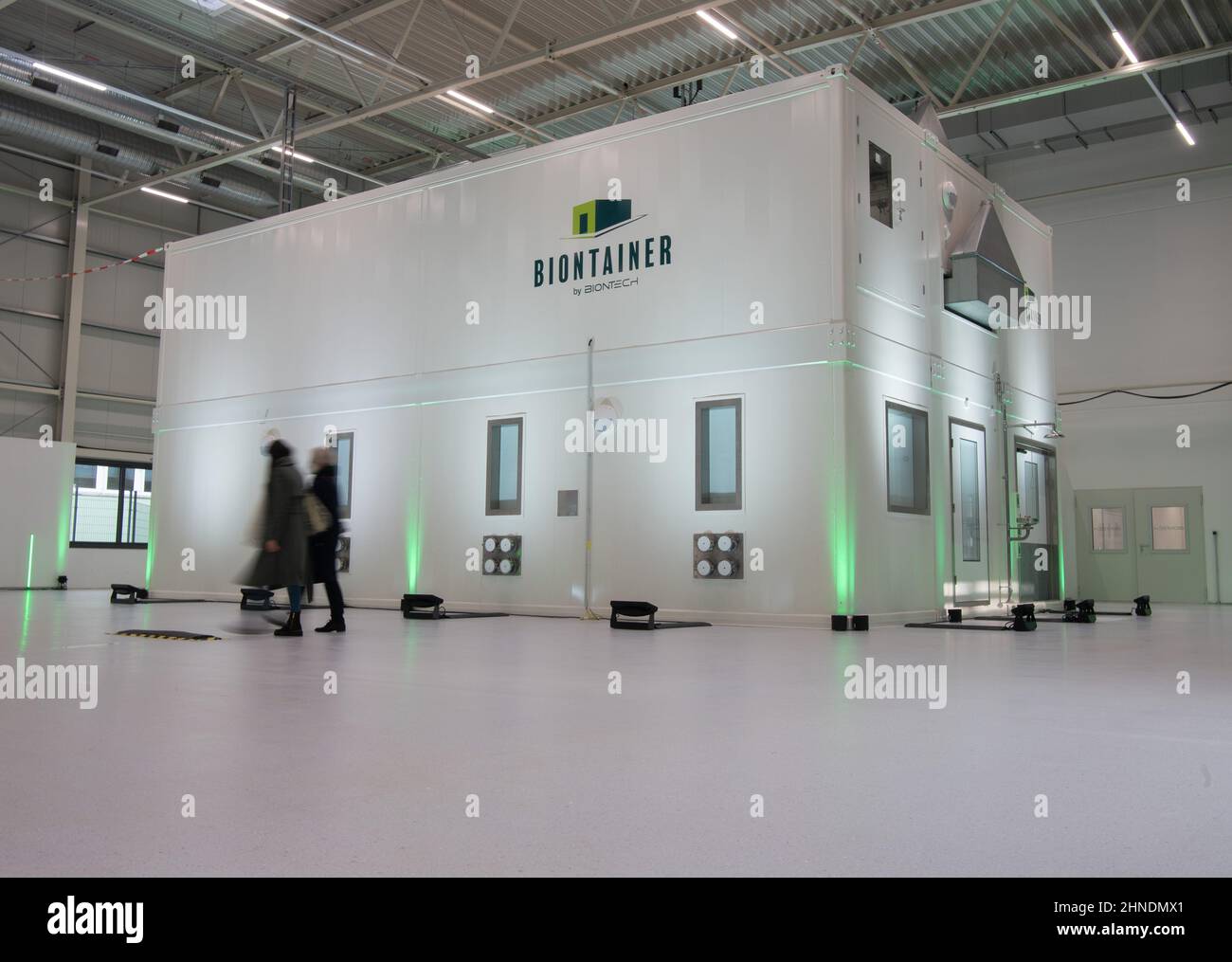 11 February 2022, Hessen, Marburg: A "Biontainer" made up of several ...