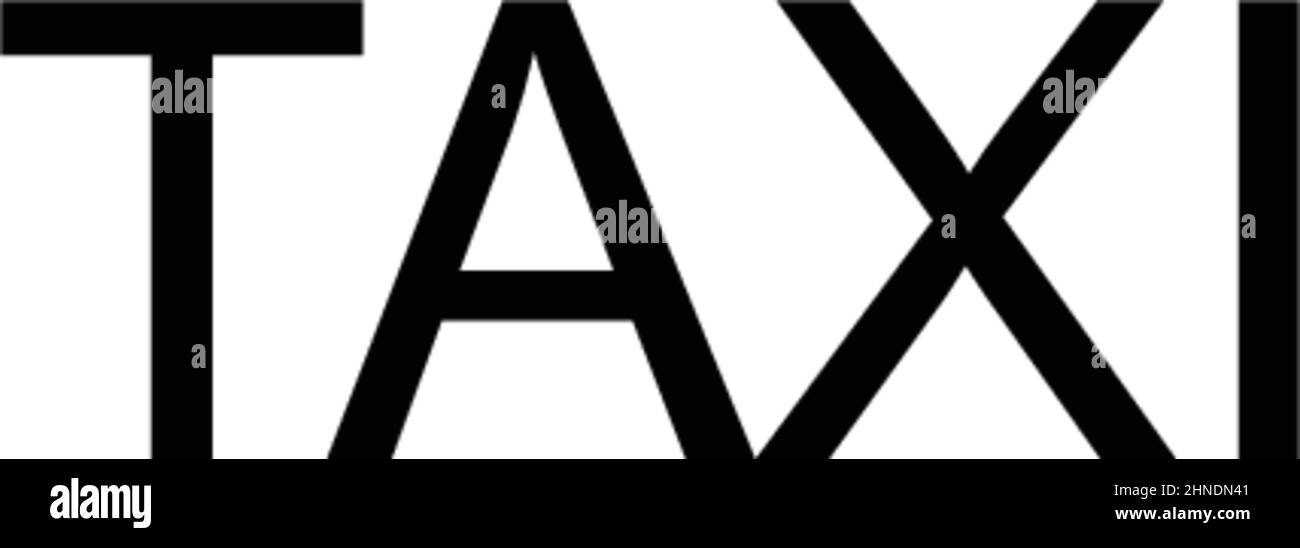 Taxi Simple vector icon. Illustration symbol design template for web ...