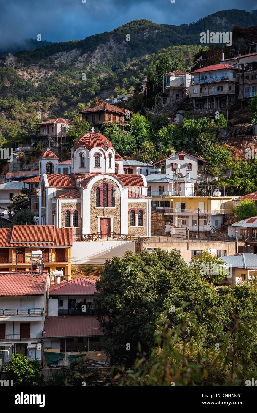 Church in Moutoullas village in Cyprus Stock Photo - Alamy