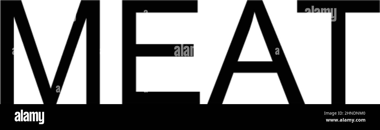 Meat Simple vector icon. Illustration symbol design template for web ...