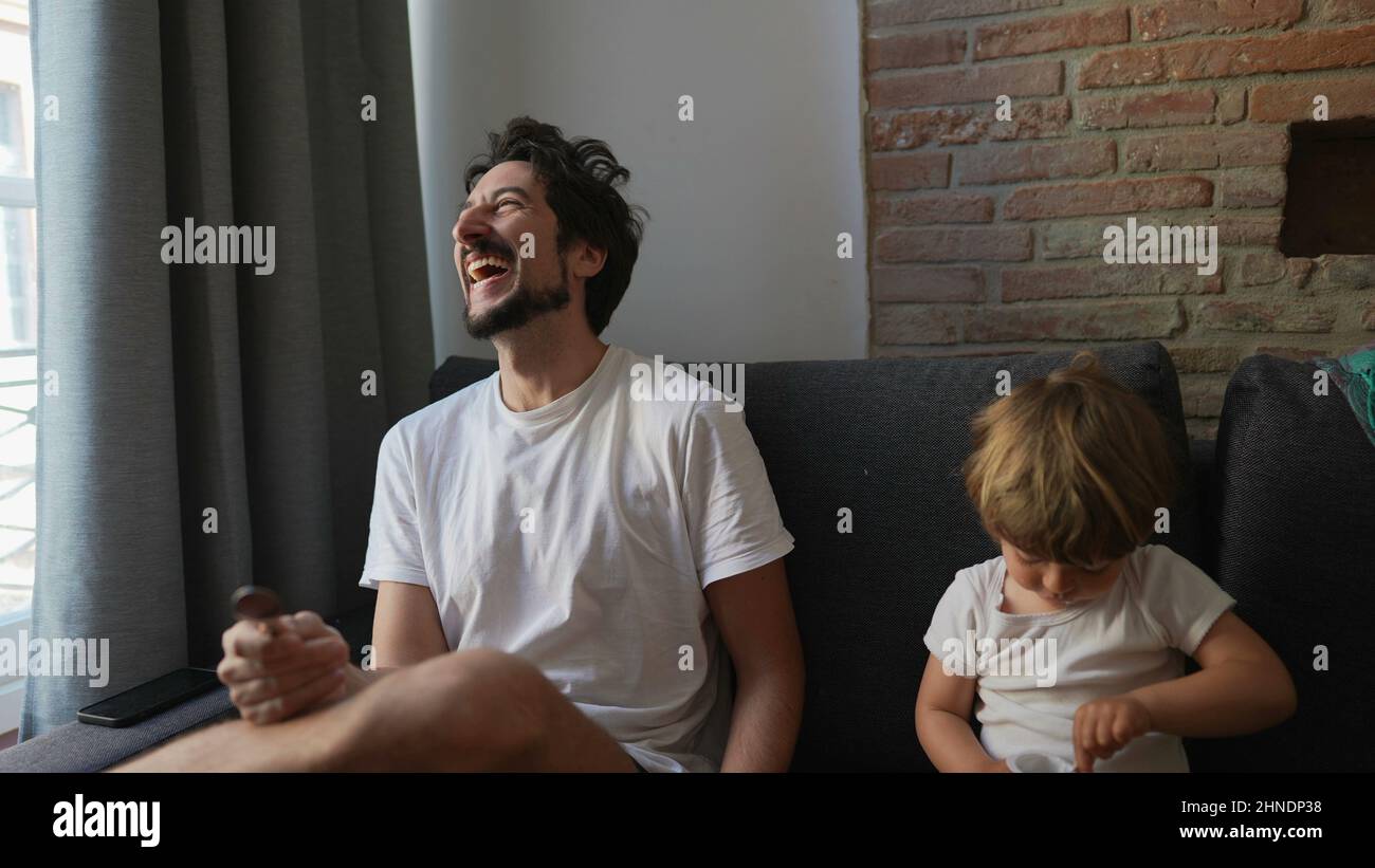 Happy man laughing person real life laugh candid and casual Stock Photo ...