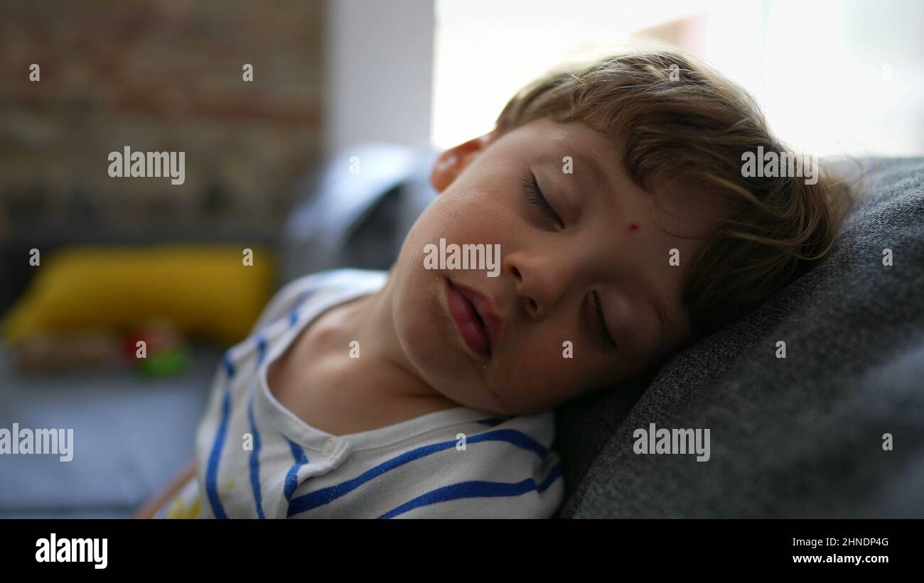 Little boy asleep child napping close-up face toddler boy resting Stock ...