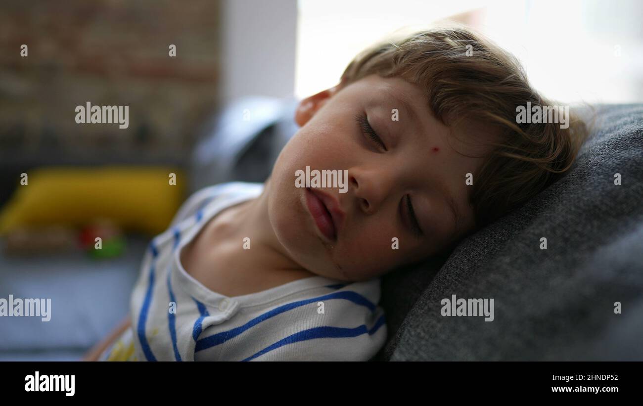 Little boy asleep child napping close-up face toddler boy resting Stock ...