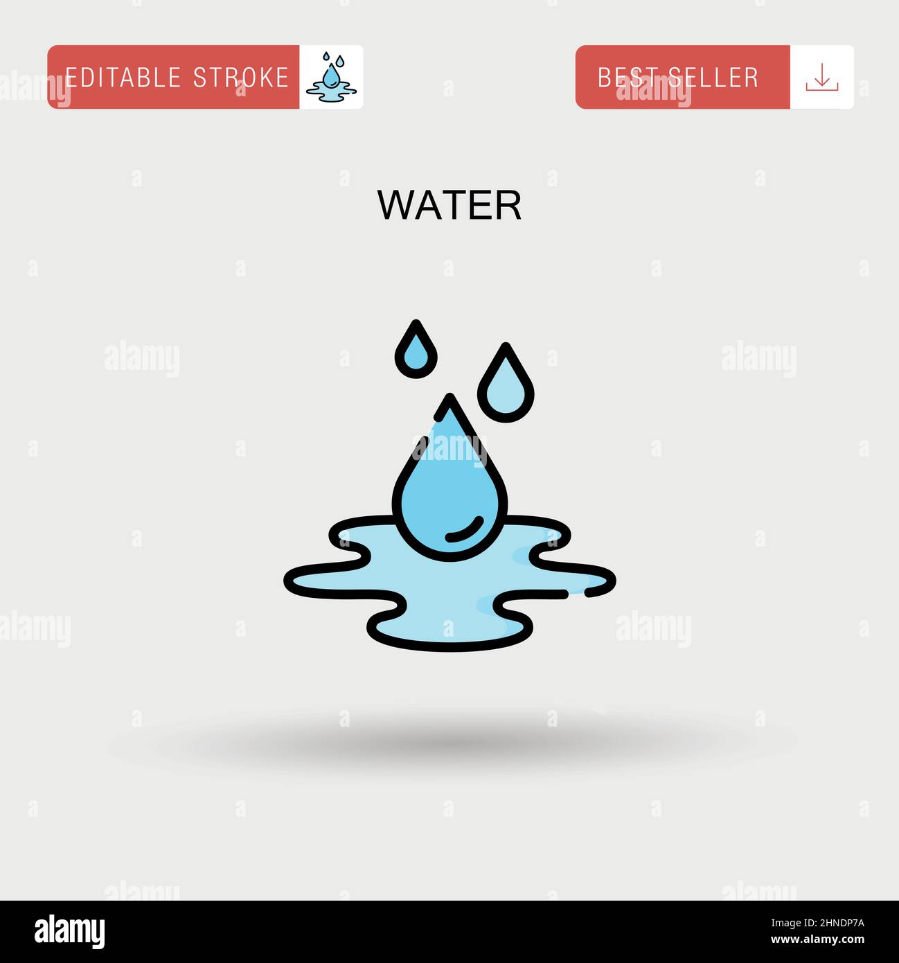 Water Simple vector icon Stock Vector Image & Art - Alamy