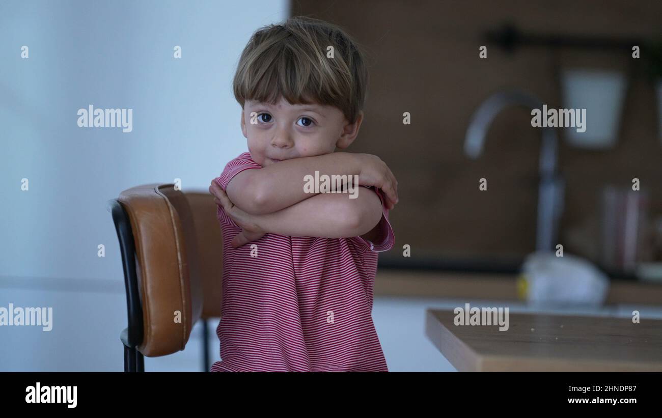 Little boy crossing arms adorable toddler child with arms crossed ...