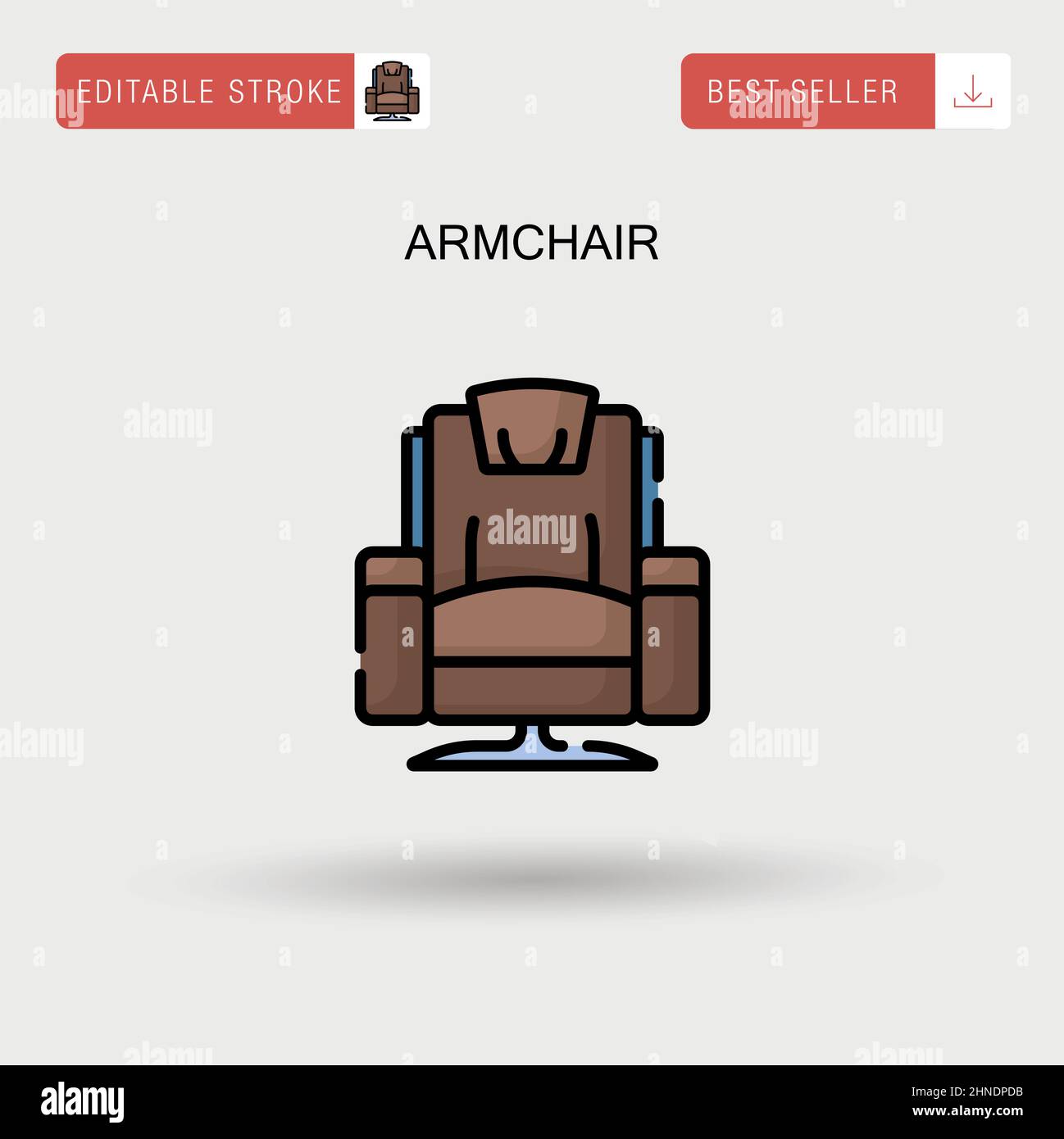 Armchair Simple vector icon Stock Vector Image & Art - Alamy