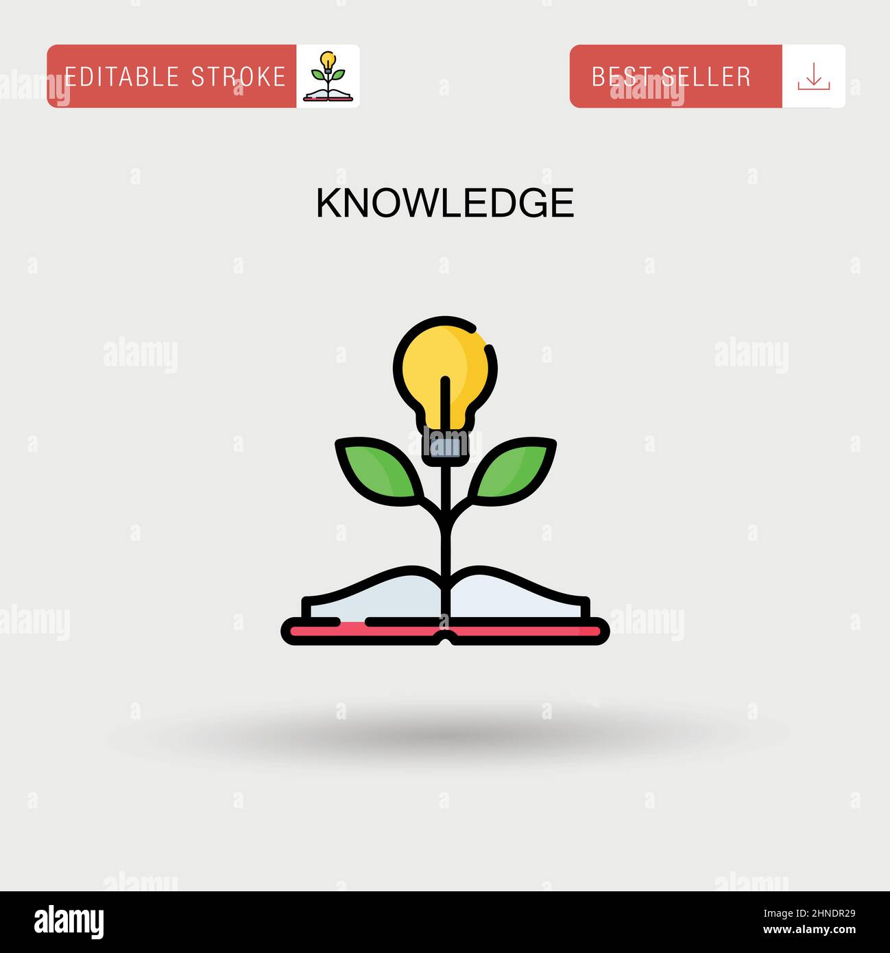 Knowledge Simple vector icon Stock Vector Image & Art - Alamy