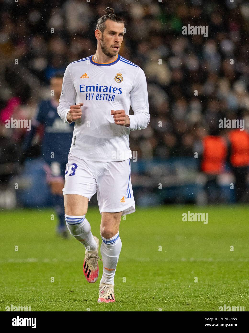 PARIS, FRANCE - FEBRUARY 15: Gareth Bale of Real Madrid during the UEFA ...