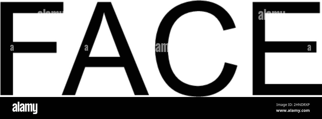 Face Simple vector icon. Illustration symbol design template for web ...