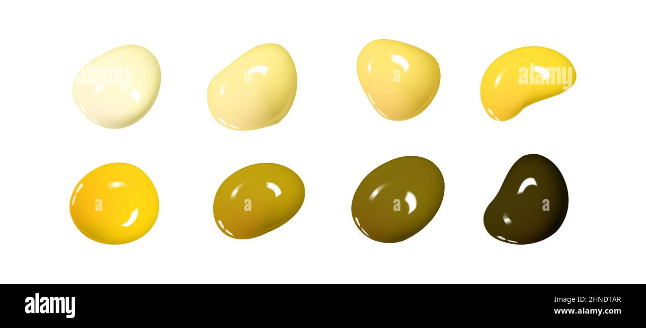 Realistic vector 3D shapes isolated on white background. Set of glossy ...