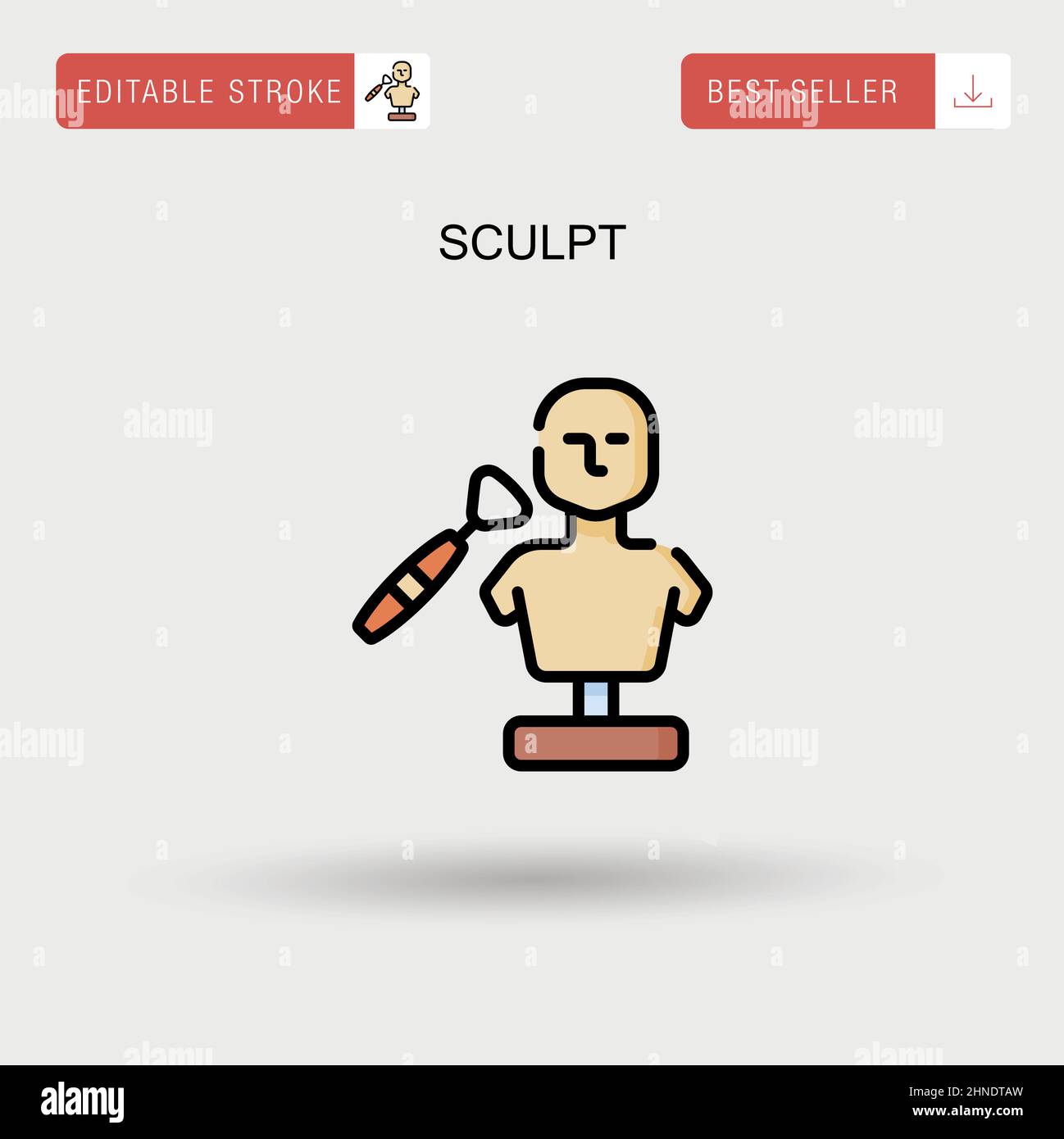 Sculpt Simple vector icon Stock Vector Image & Art - Alamy