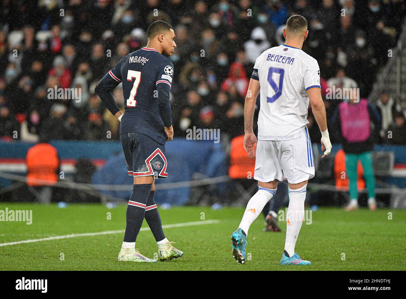 Karim Benzema, Mbappe - Champions League - PSG vs Real de Madrid in ...