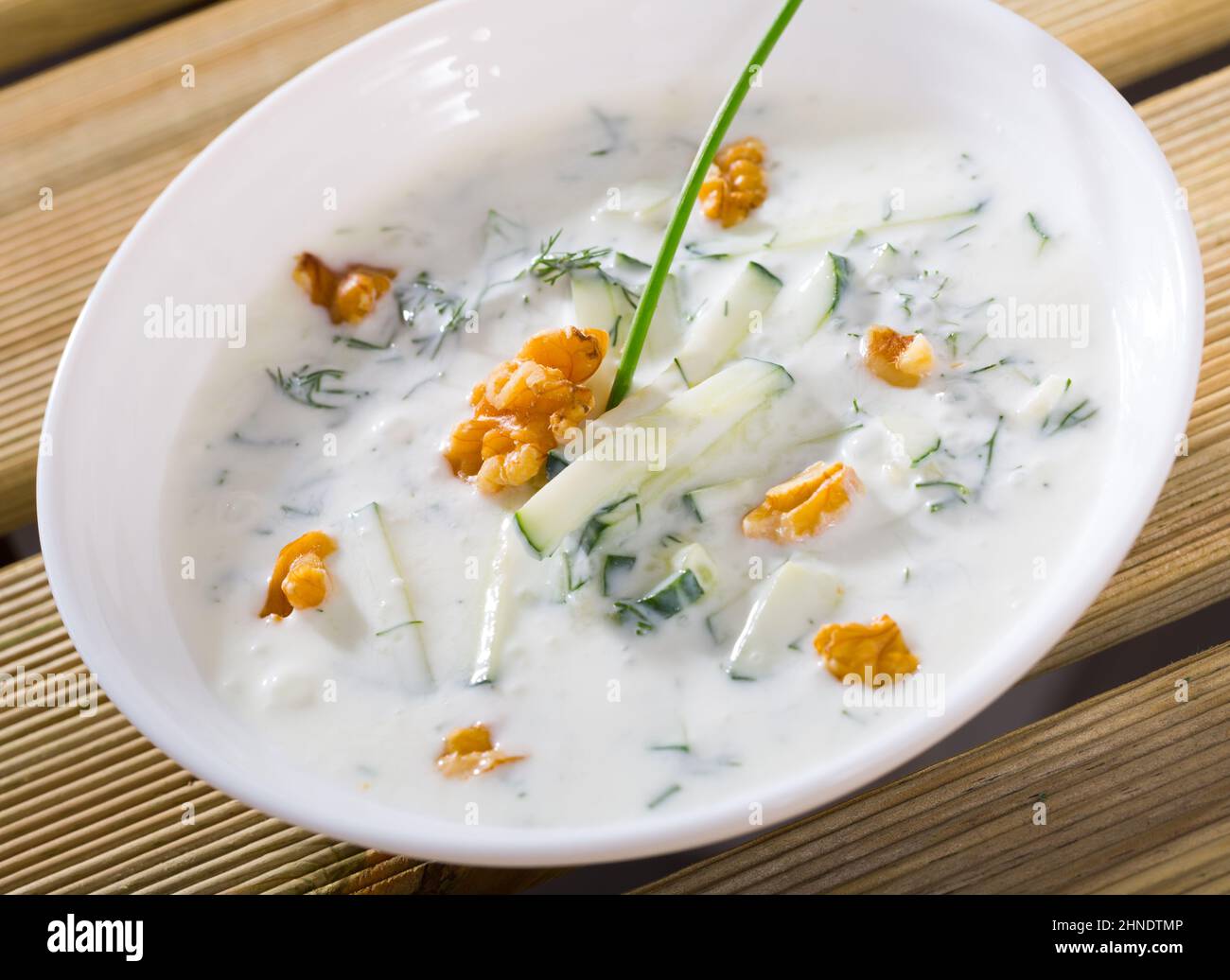 Traditional Bulgarian dish Tarator Stock Photo - Alamy