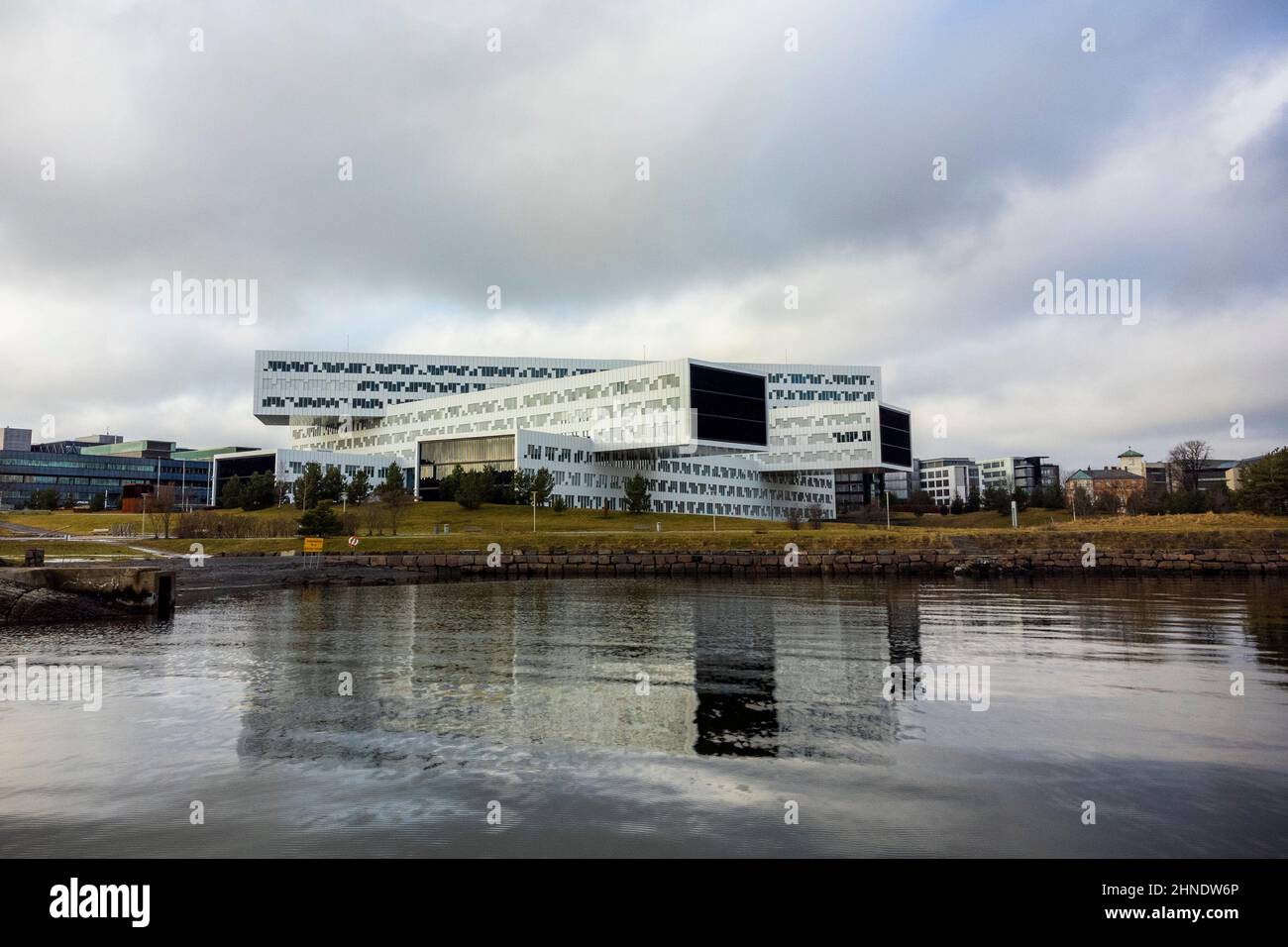 Bærum 20220216.Equinor's head office is located at Fornebu in Bærum ...