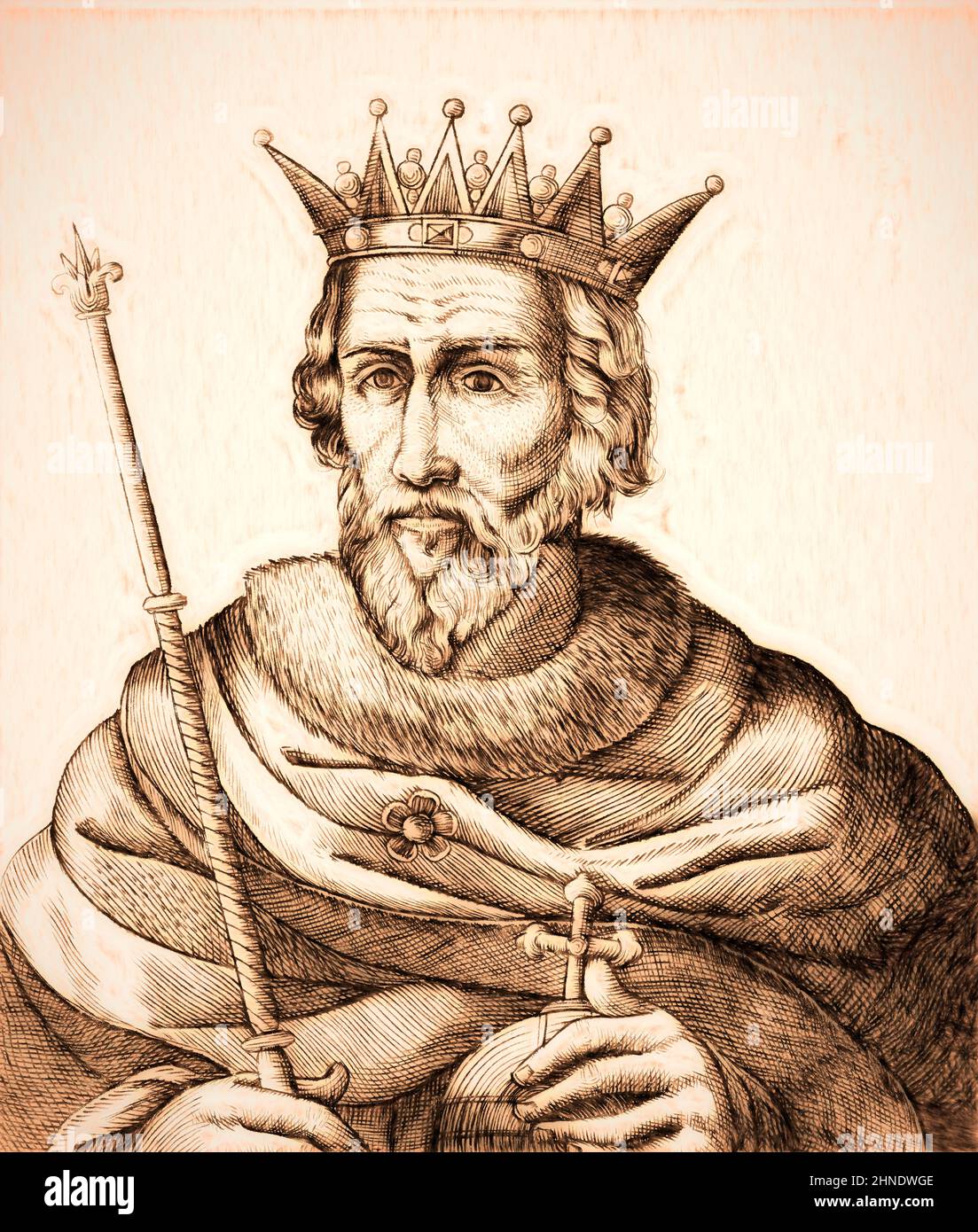 King william ii william rufus portrait hi-res stock photography and ...