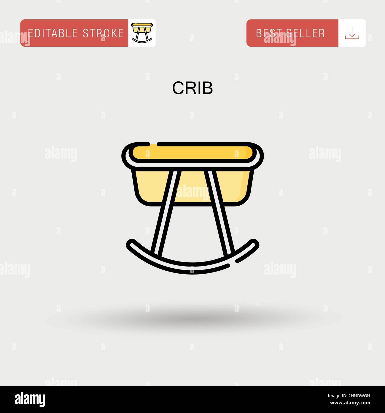 Crib icon hi-res stock photography and images - Alamy