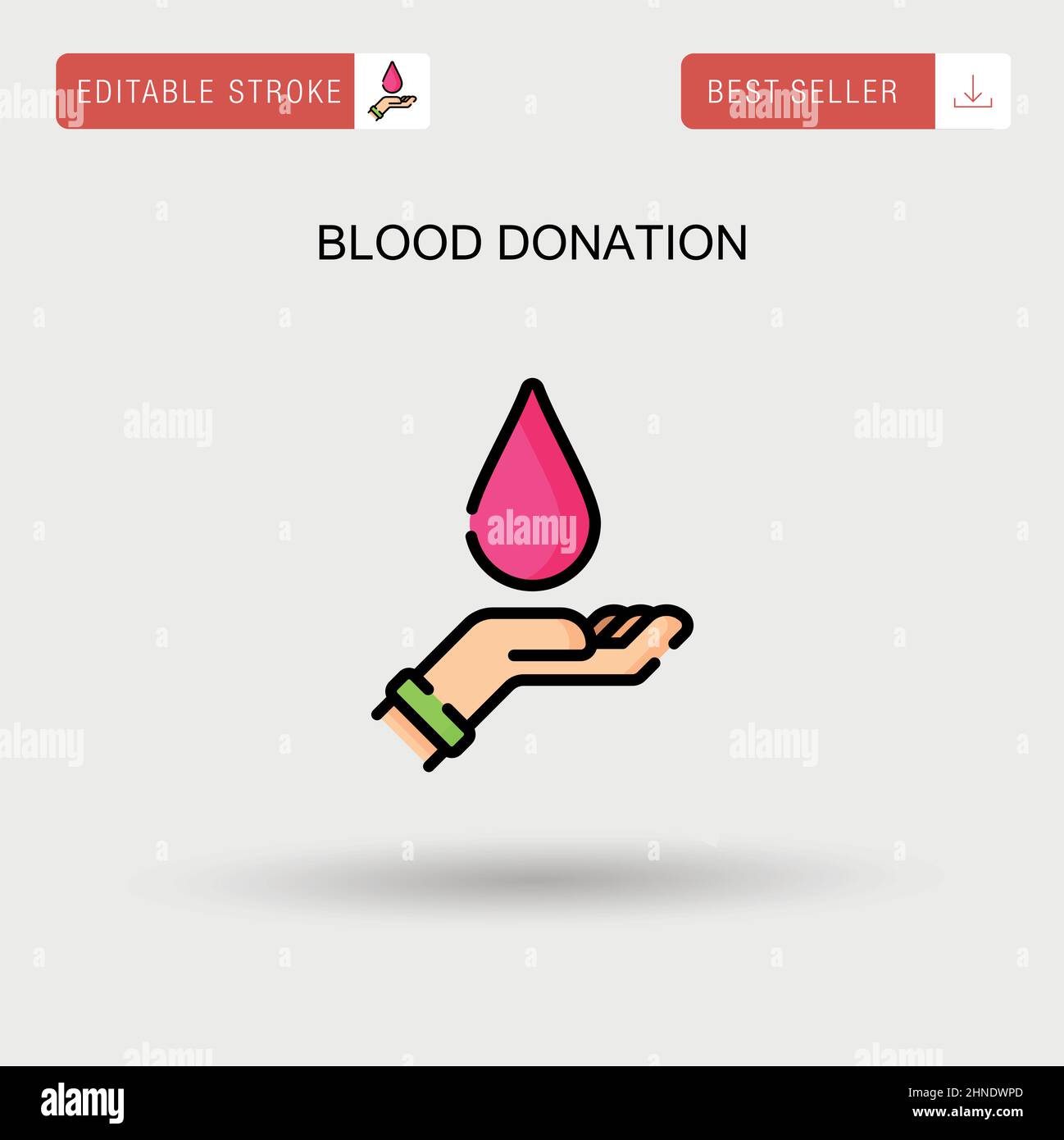 Blood donor woman vector Stock Vector Images - Alamy