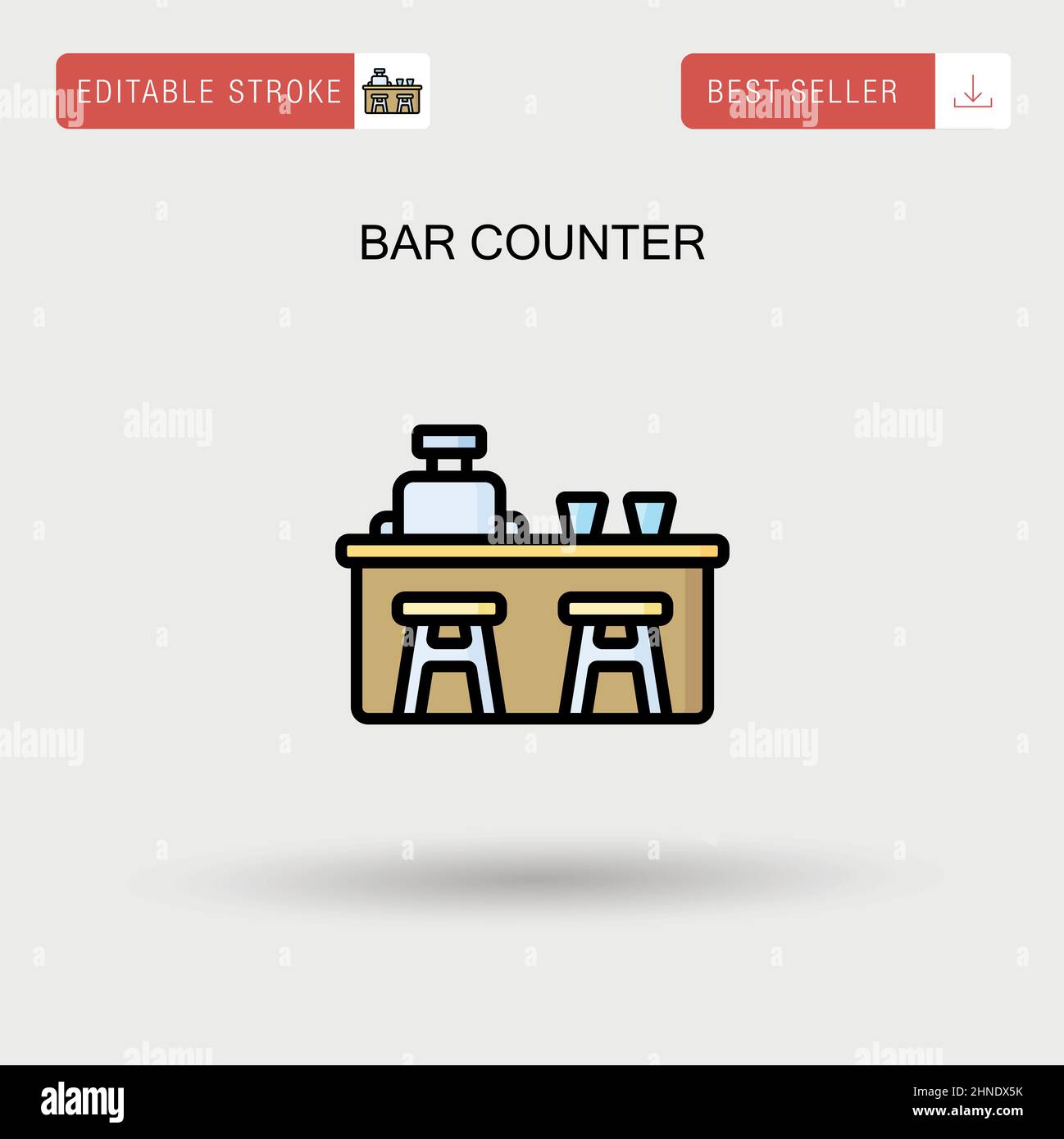 Cafe counter interior Stock Vector Images - Alamy