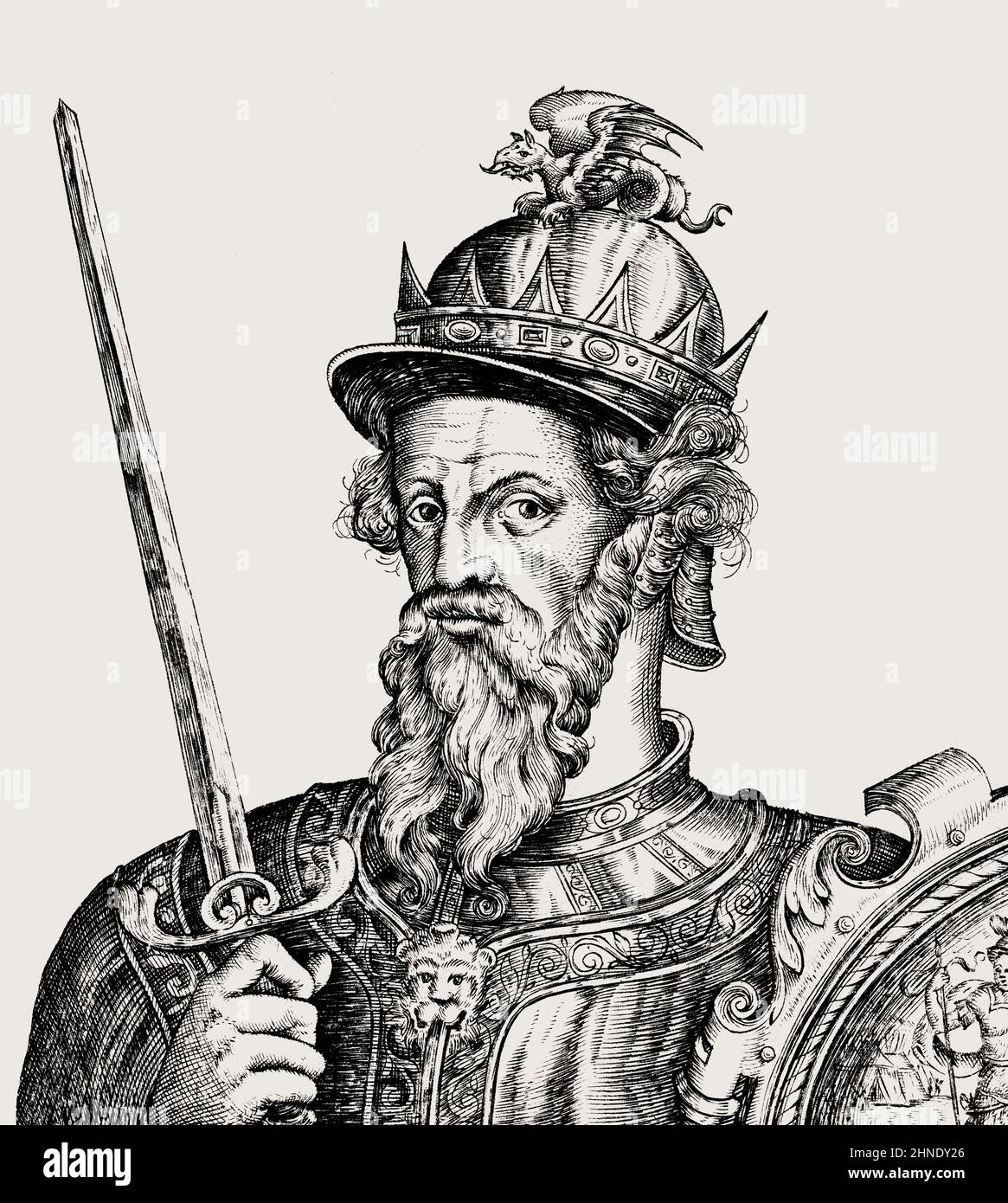 William I, ca. 1028 - 1087, known as William the Conqueror, the first ...