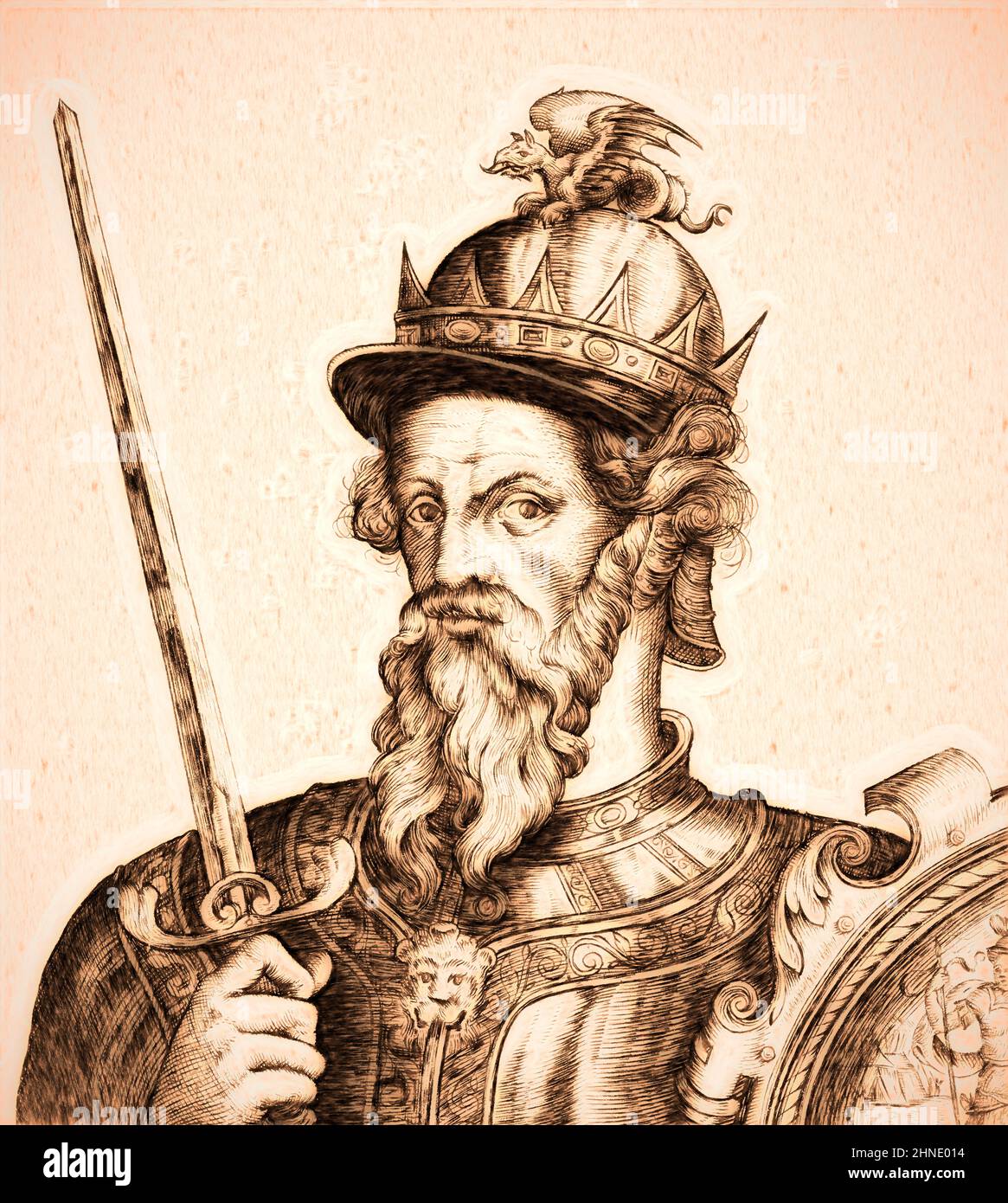 William I, ca. 1028 - 1087, known as William the Conqueror, the first ...