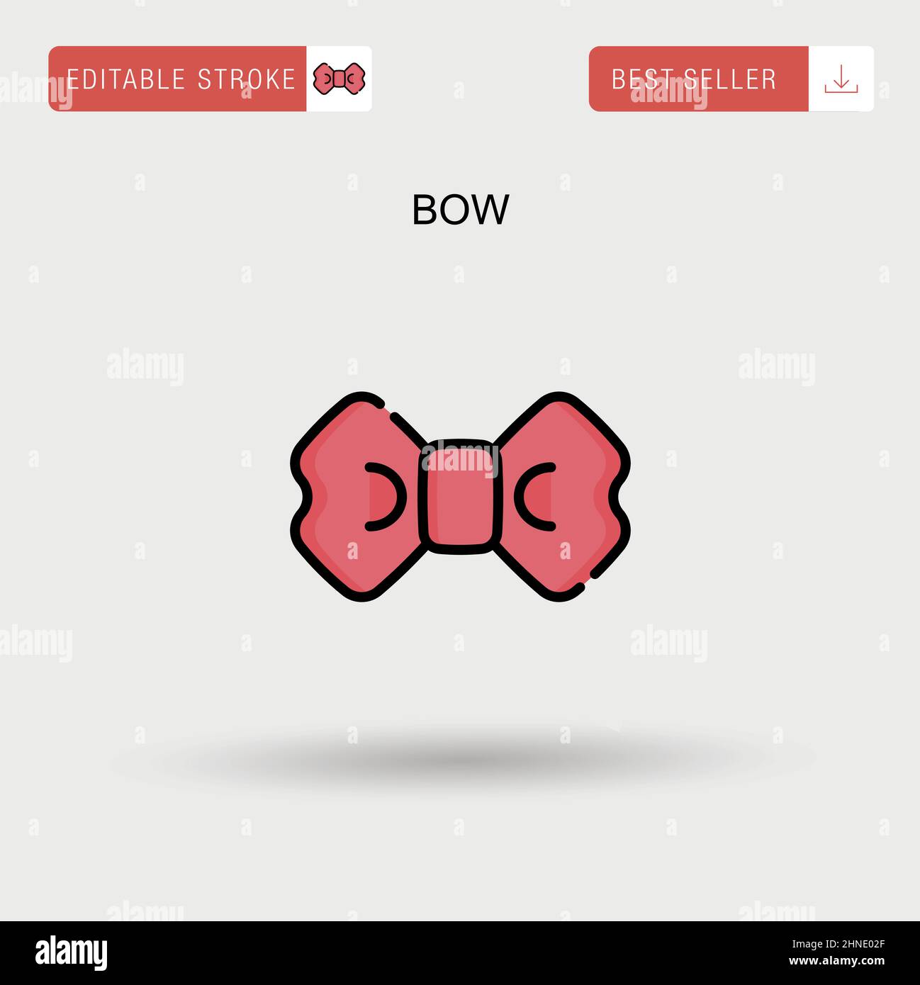 Bow Simple vector icon Stock Vector Image & Art - Alamy