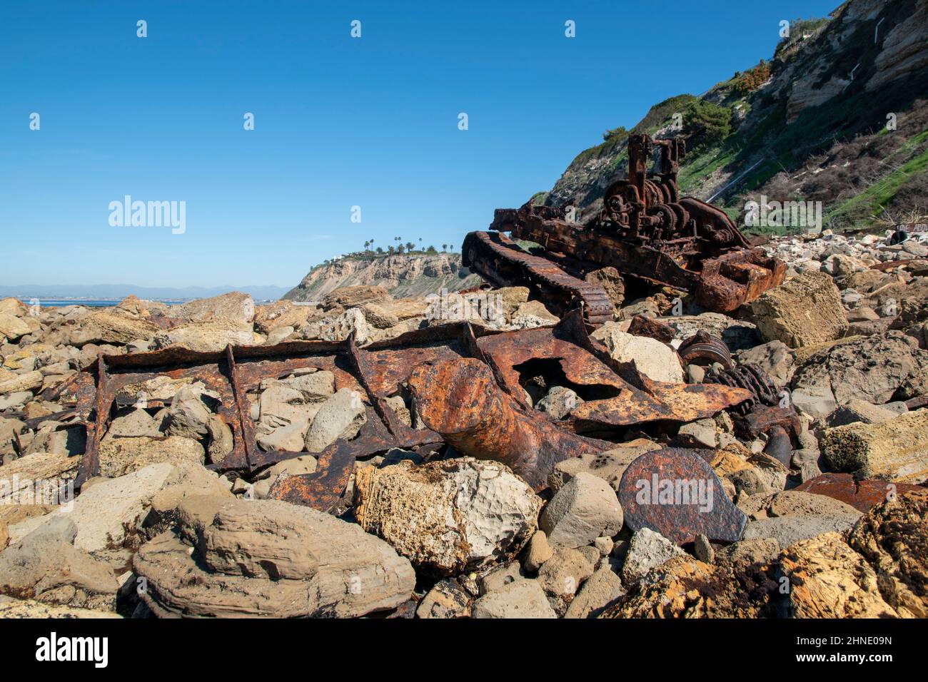 The SS Dominator ran ashore below Palos Verdes Estates in Southern ...