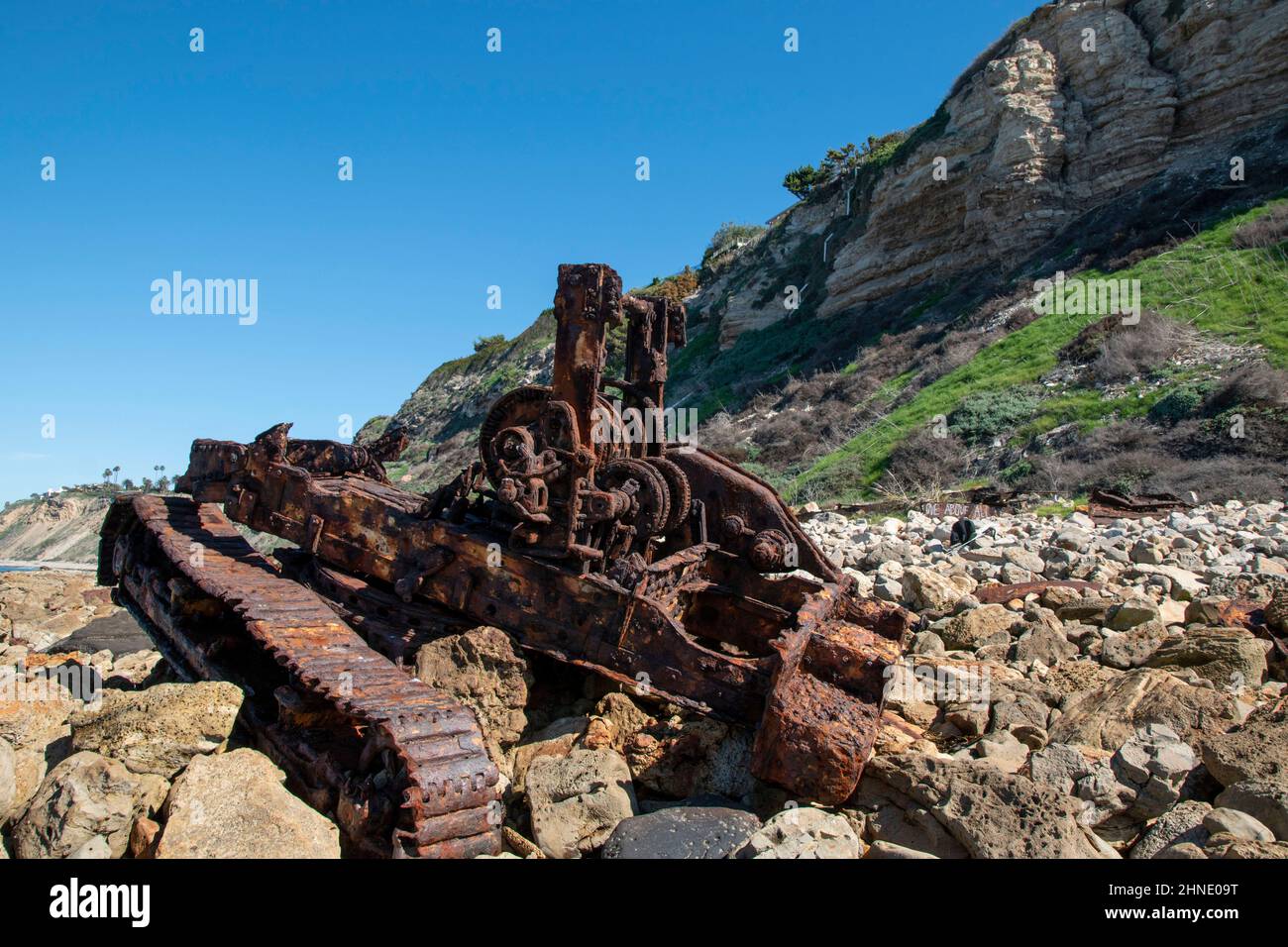 The SS Dominator ran ashore below Palos Verdes Estates in Southern ...