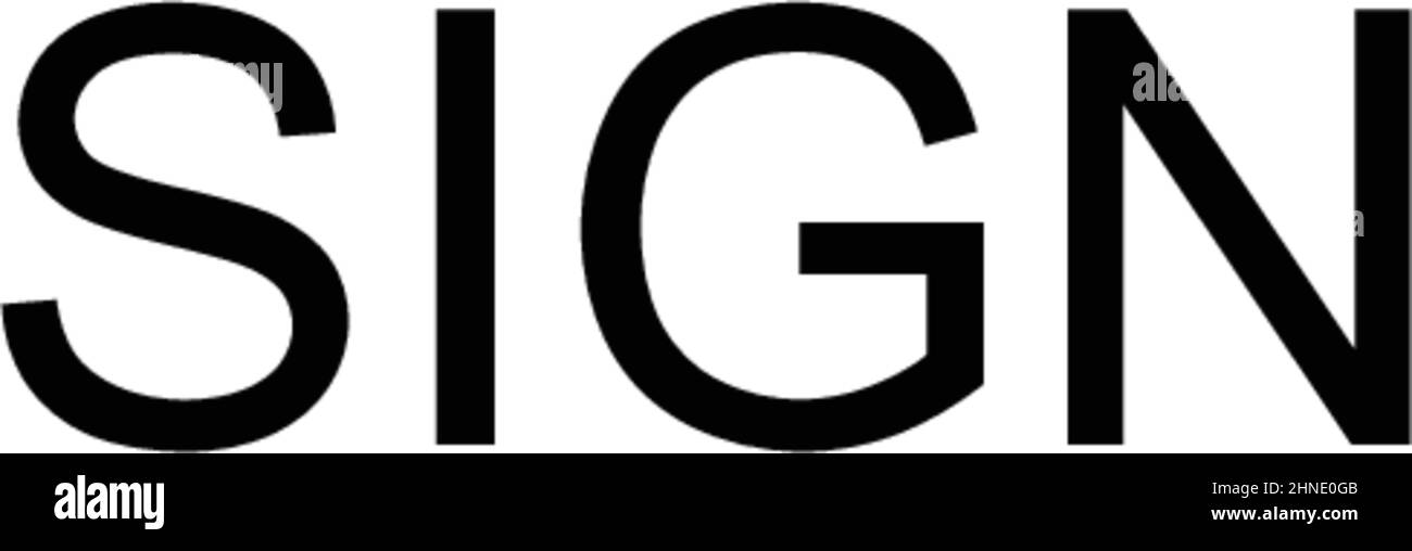 Sign Simple vector icon. Illustration symbol design template for web ...