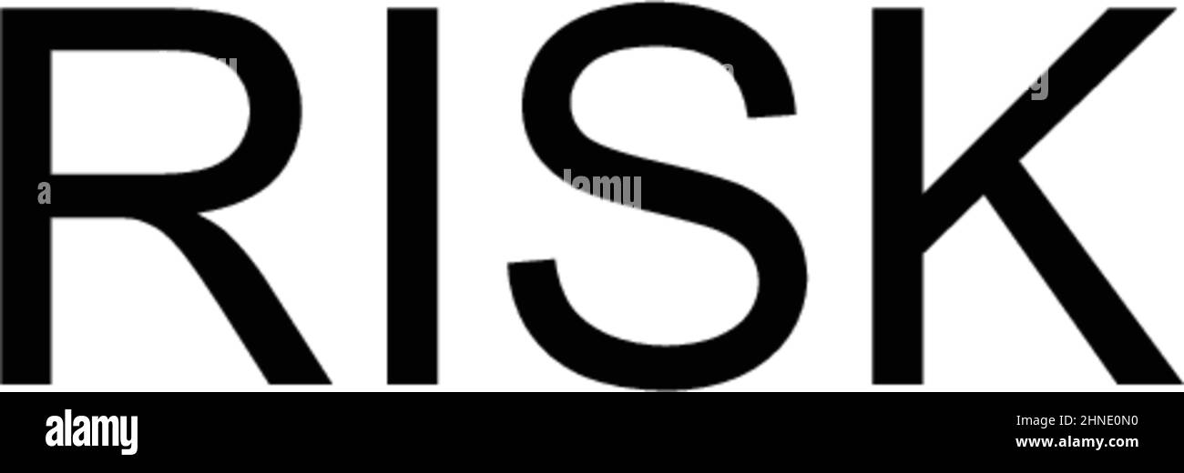 Risk Simple vector icon. Illustration symbol design template for web ...