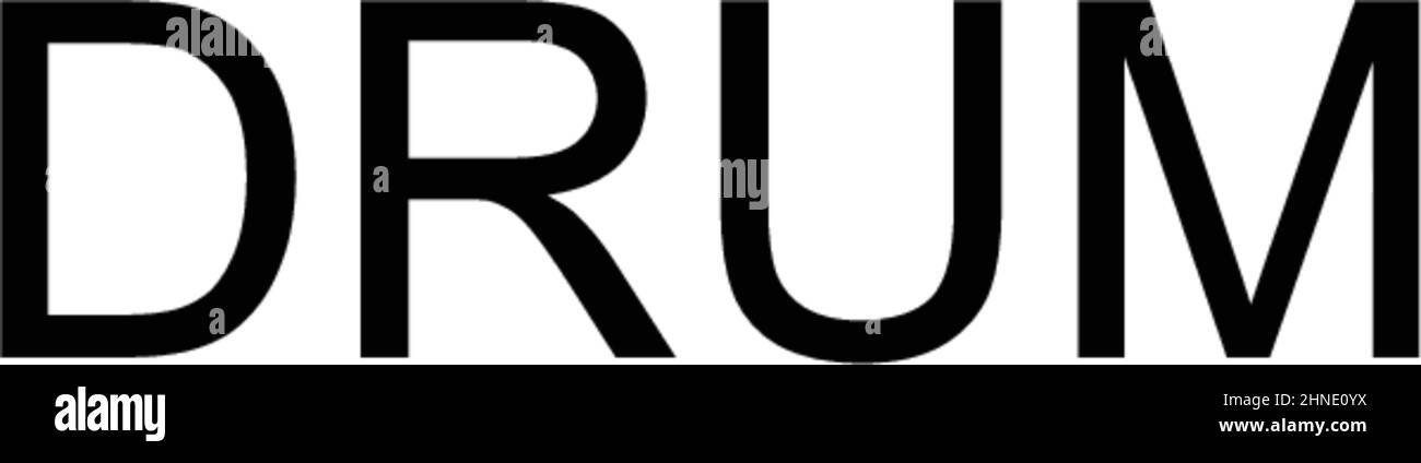 Drum Simple vector icon. Illustration symbol design template for web ...