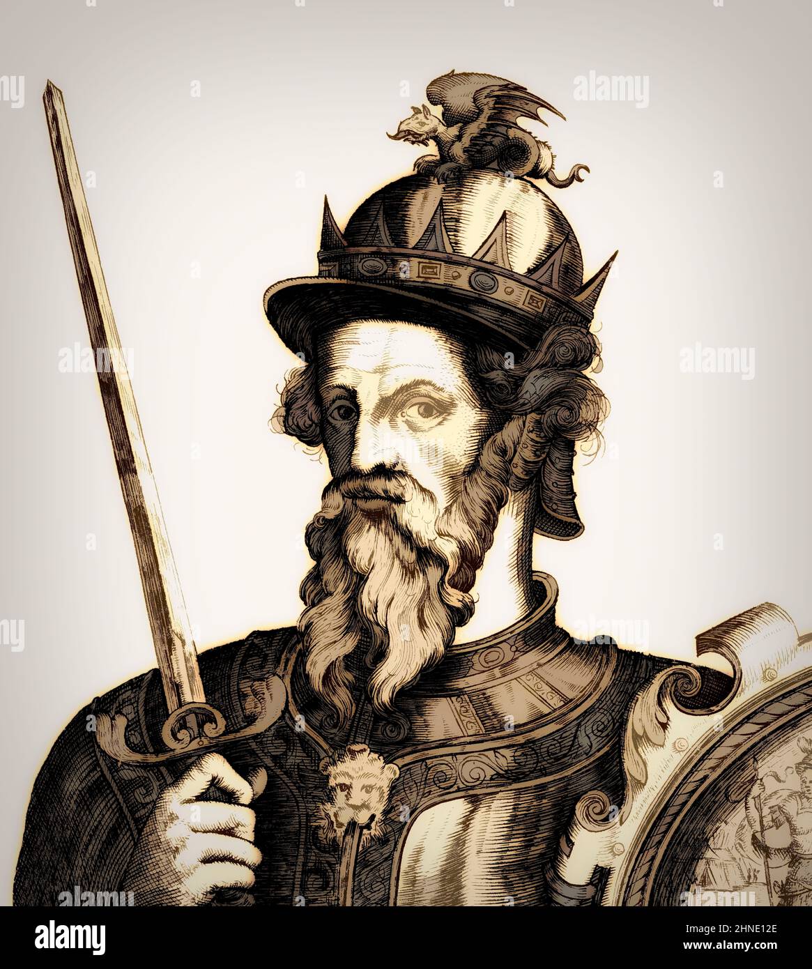 William I, ca. 1028 - 1087, known as William the Conqueror, the first ...