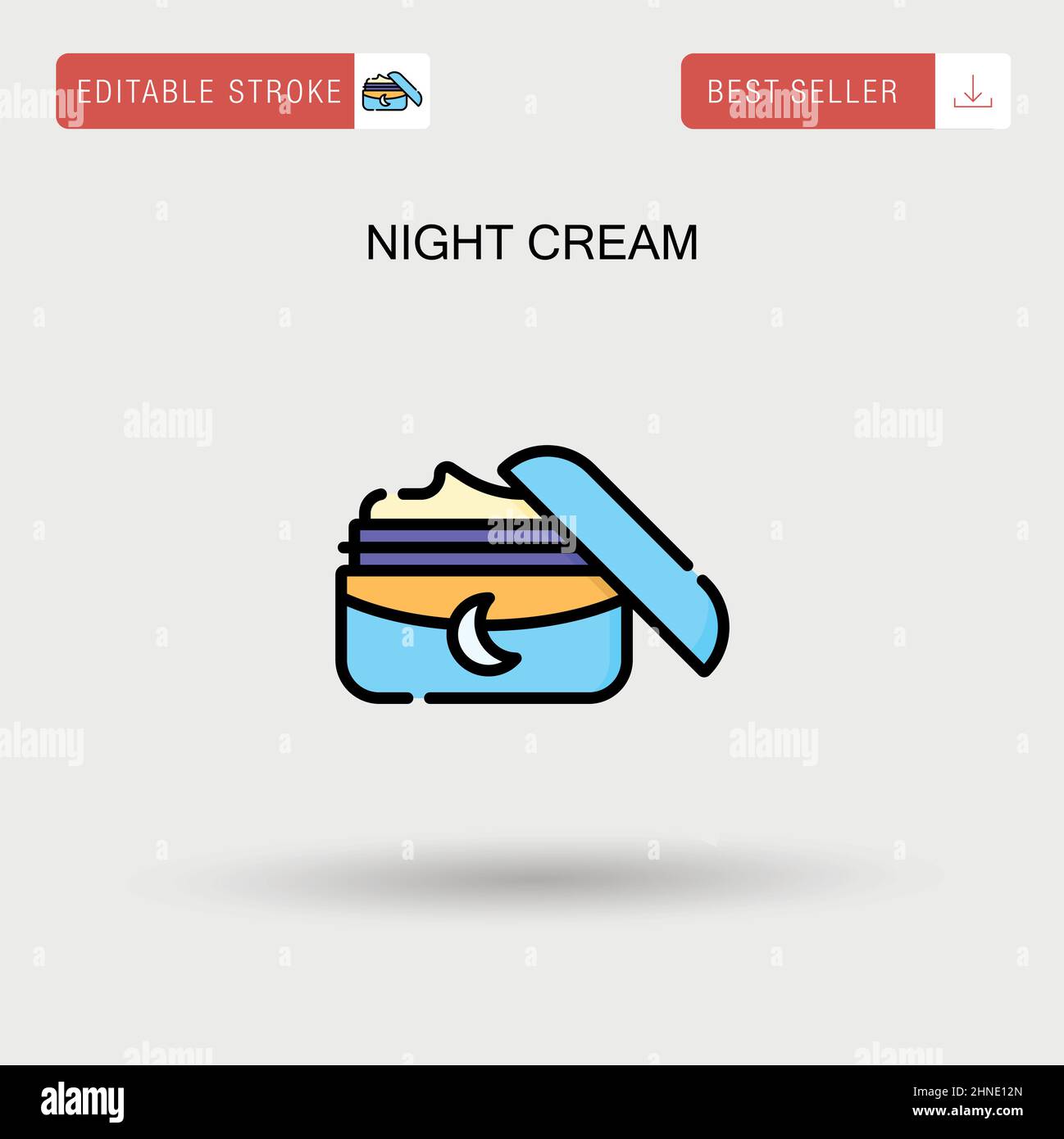Apply night cream Stock Vector Images - Alamy
