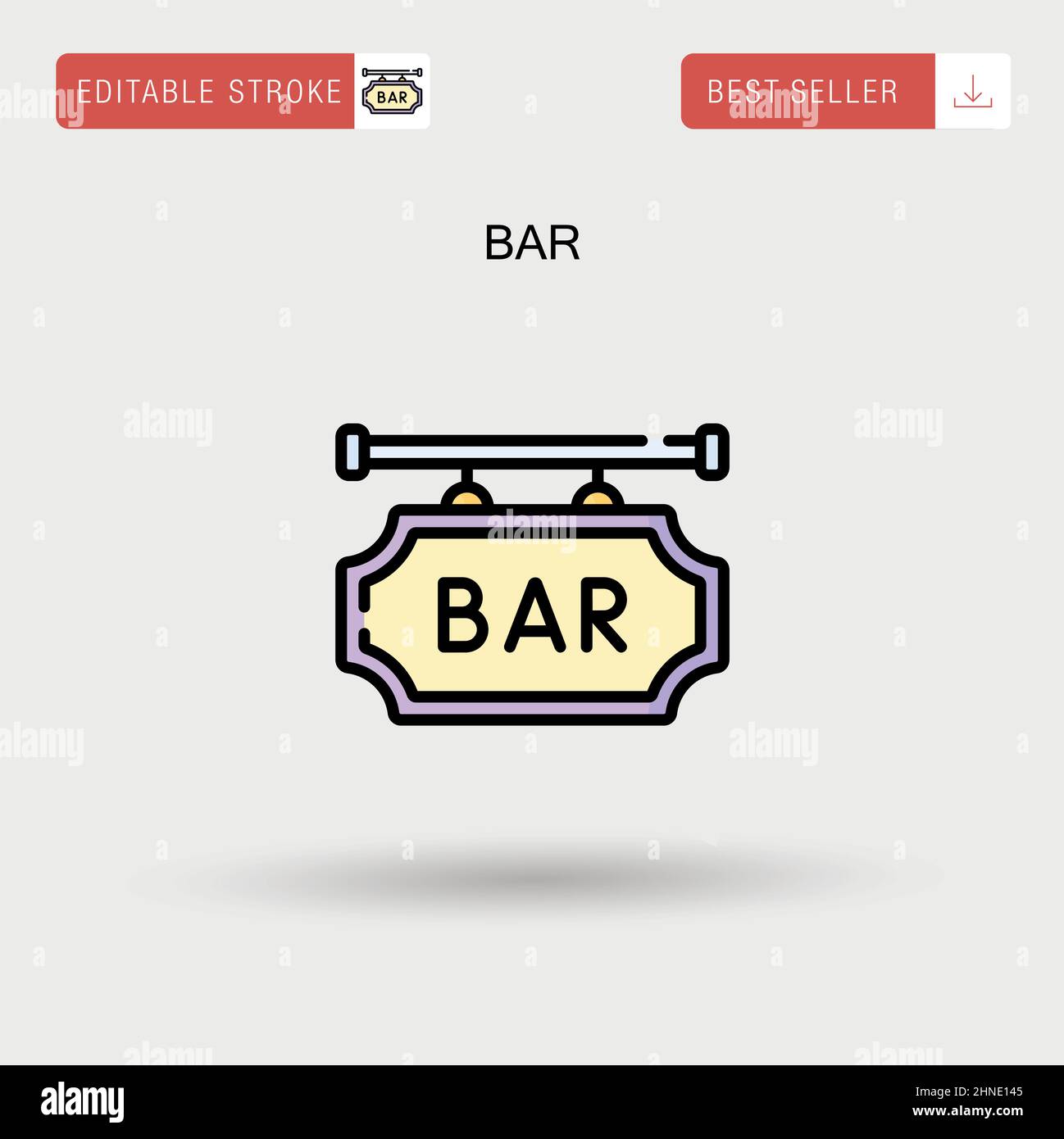 Wooden counter bar table Stock Vector Images - Alamy