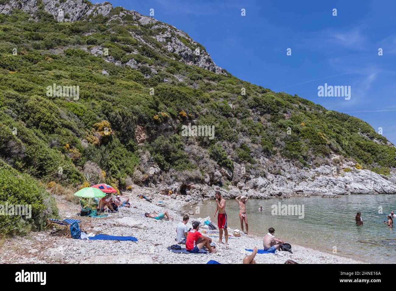 Porto Timoni famous double beach near Afionas village on the Greek ...