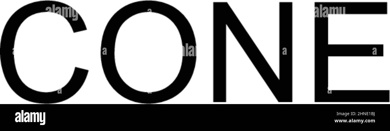 Cone Simple vector icon. Illustration symbol design template for web ...