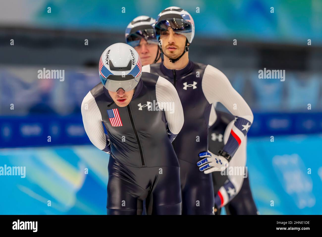 Beijing, Hebei, China. 15th Feb, 2022. The USA mens team makes their ...