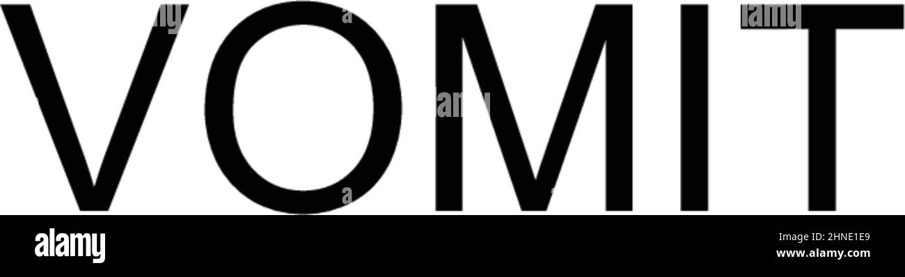 Vomit Simple vector icon. Illustration symbol design template for web ...