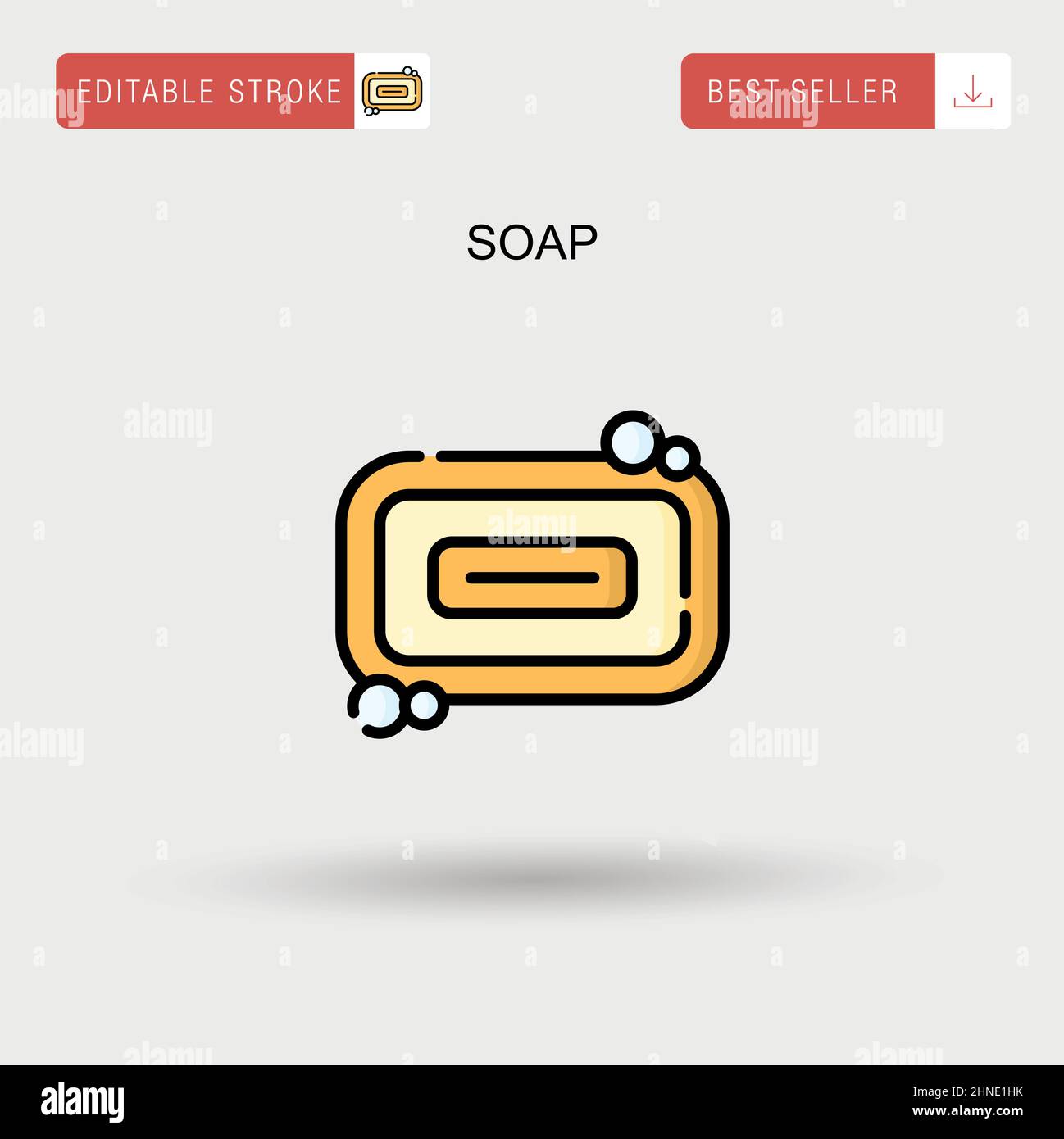 Soap Simple vector icon Stock Vector Image & Art - Alamy