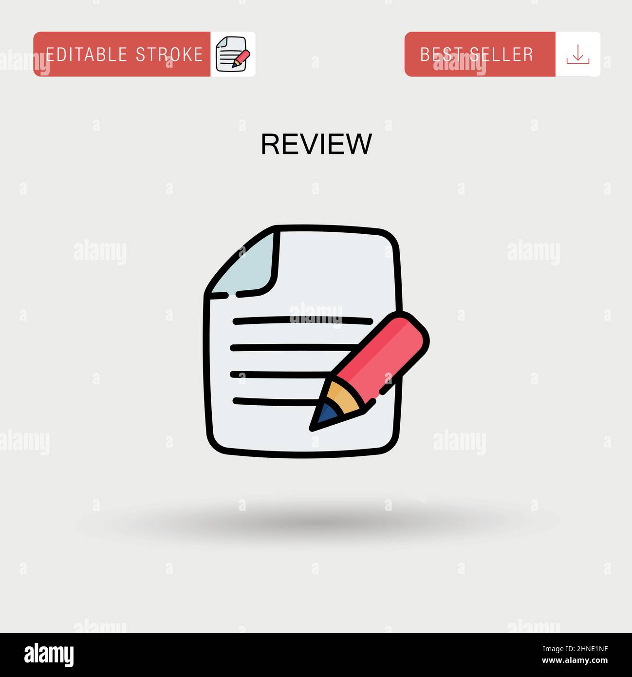 Review Simple vector icon Stock Vector Image & Art - Alamy