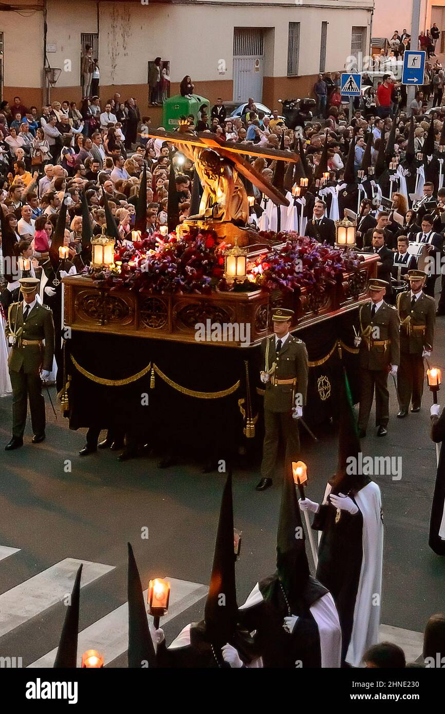 Easter Week procession of the Brotherhood of Jesus in his Third Fall on ...