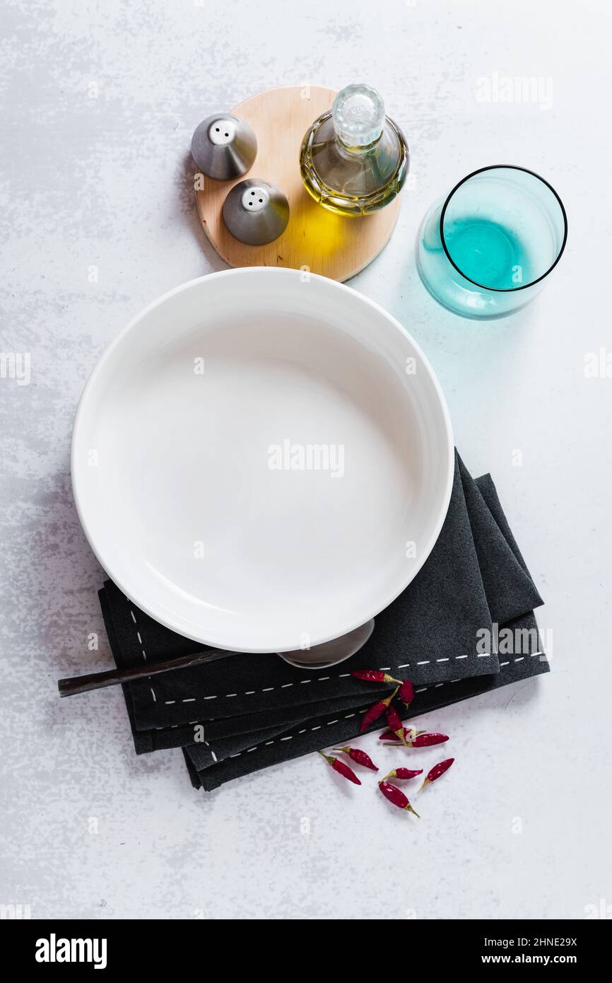 Food is set on a round chinese table hi-res stock photography and ...