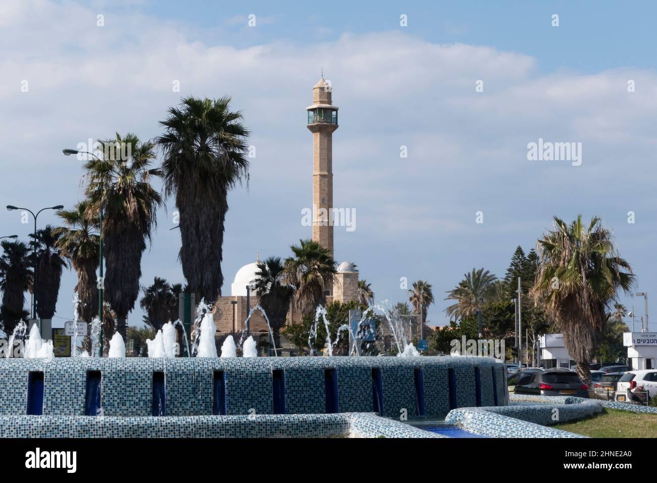 View of Hassan Bek mosque also known as the Hasan Bey Mosque built in ...